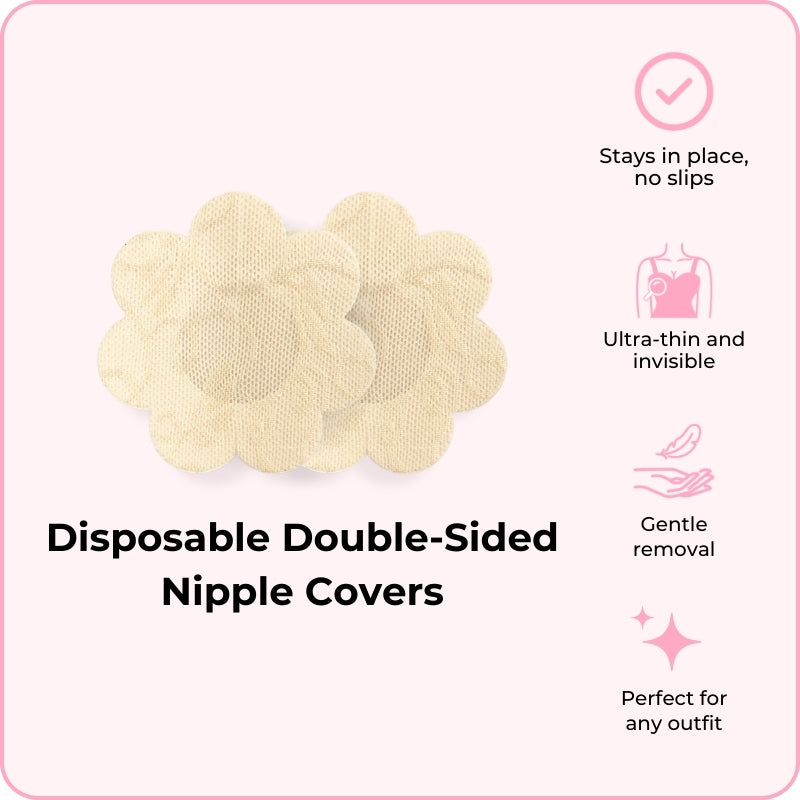Disposable Double-Sided Nipple Covers | Secure & Invisible Coverage ...